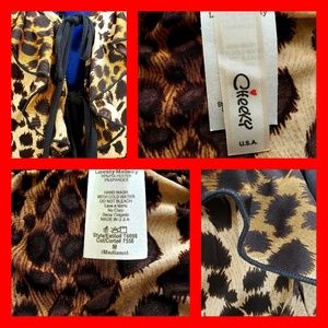 Cheeky | Tops | New Sexy Leopard Print Lace Front Spaghetti Strap ...